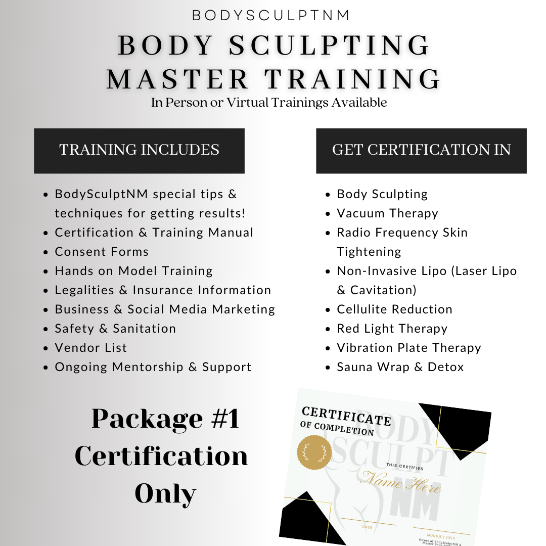 Body Sculpting Master Training Packages | BodySculptNM
